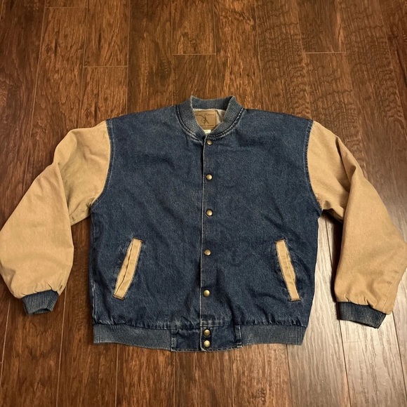 three rivers | Jackets & Coats | Vintage 9s Three River Denim Bomber Jacket | Poshmark